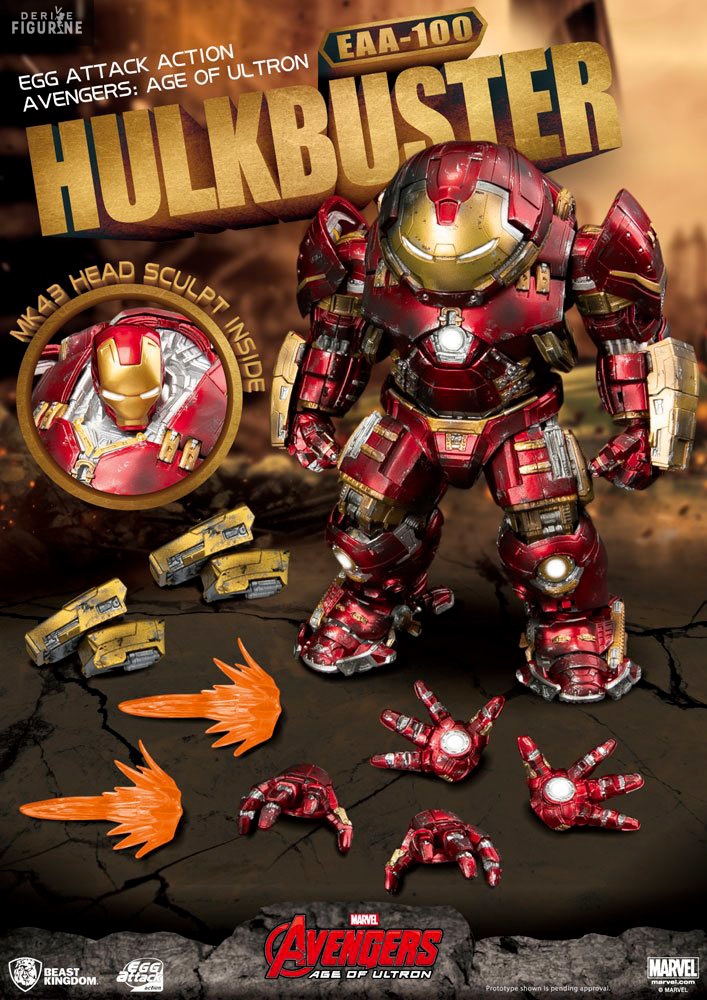Figurine Hulkbuster, Egg Attack - Marvel Avengers L'Ère d'Ultron ...
