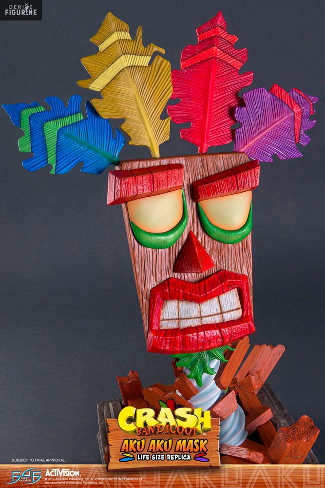 Aku Aku Mask replica, Limited Edition - Crash Bandicoot - First 4 Figures