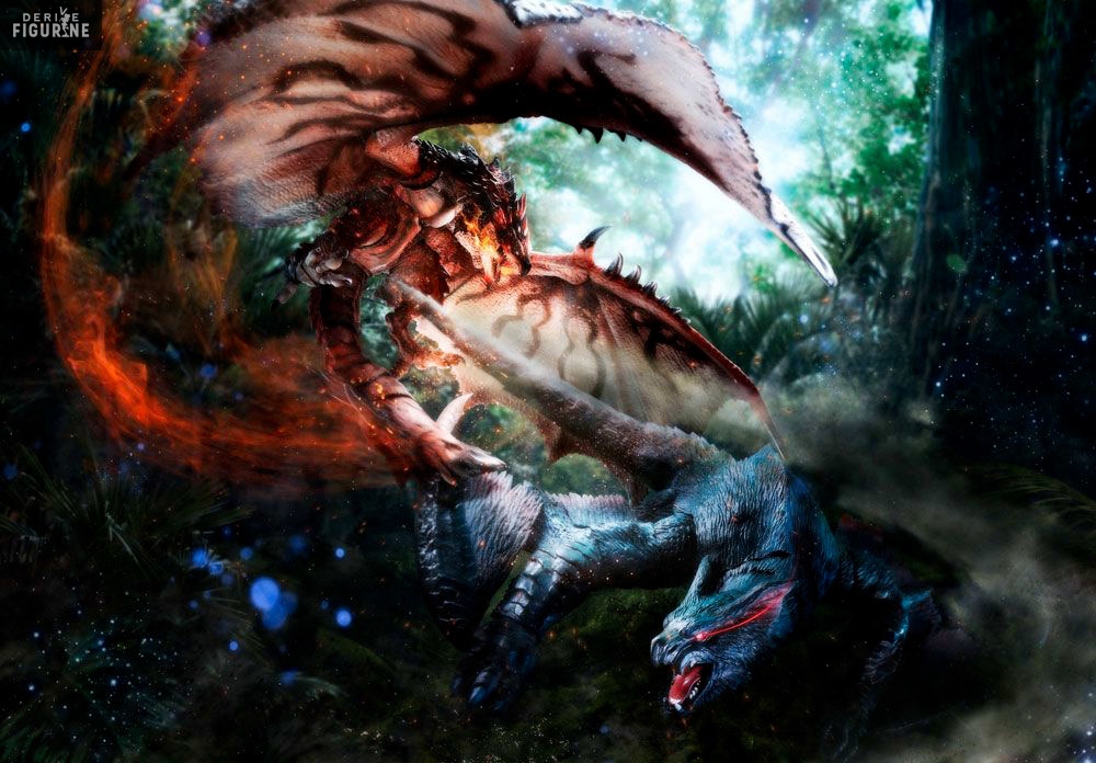 Figurine Rathalos ou Nargacuga, S.H. MonsterArts - Monster Hunter ...