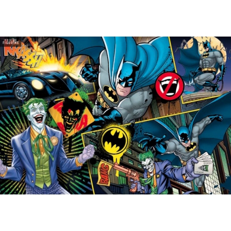 Batman Jigsaw Puzzle Supercolor 104 or 180 pieces - DC Comics - Clementoni