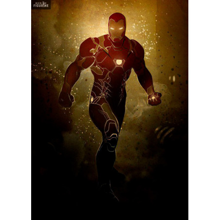 Poster métallique Marvel, Civil War - Power Pose Iron Man, Édition ...
