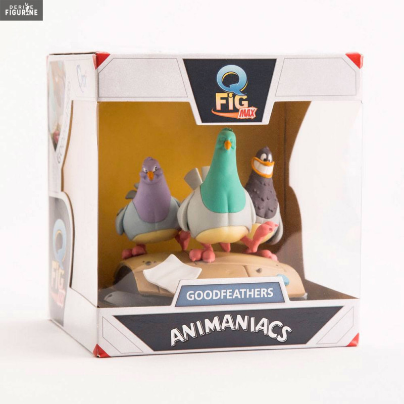Animaniacs - Figurine Goodfeathers Bobby, Pesto and Squit, Q-Fig MAX