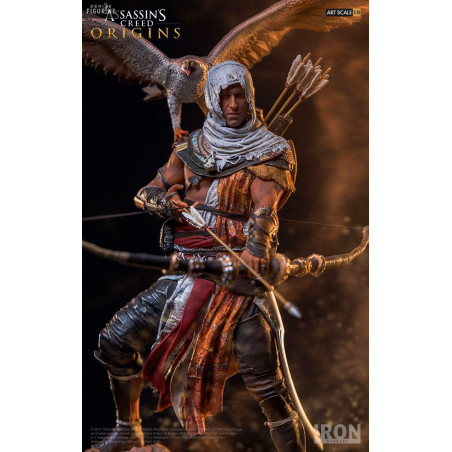 Bayek and Senu figure, Deluxe Art - Assassin's Creed Origins - Iron Studios