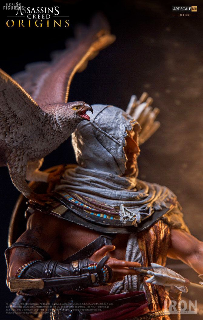 Bayek and Senu figure, Deluxe Art - Assassin's Creed Origins - Iron Studios