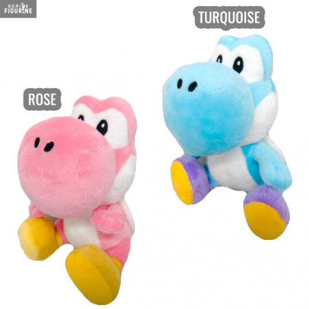 Yoshi Pink or Turquoise Plush - Super Mario - Little Buddy Toys