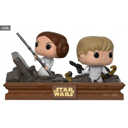 Leia Organa and Luke Skywalker (Trash Compactor Escape), Movie Moments ...