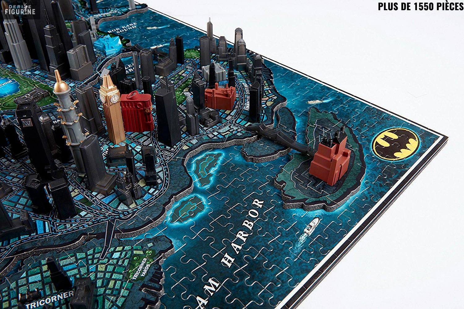 4D Jigsaw Puzzle Gotham City, available in two sizes - DC Comics ...
