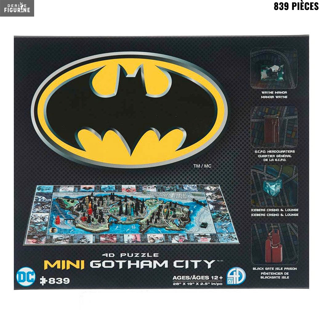 4D Jigsaw Puzzle Gotham City, available in two sizes - DC Comics ...
